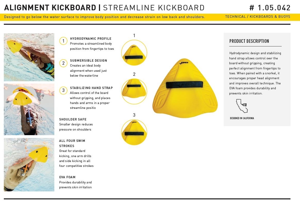 Plūduras FINIS ALIGNMENT KICKBOARD - Sportturas
